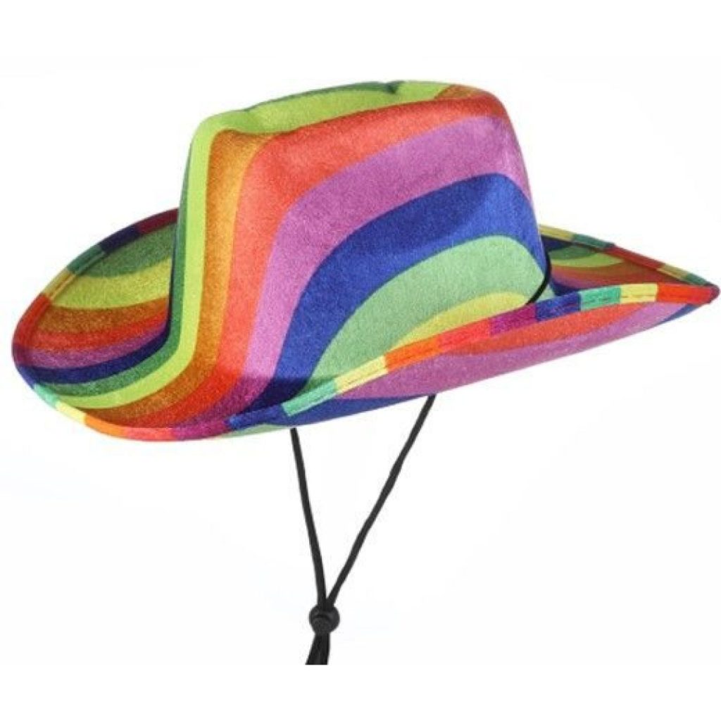 Rainbow Plush Cowboy Hat | Dougie Mac